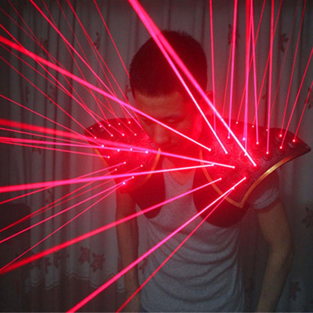 Red Laser Suit, LED Vest, Luminous Waistcoat Laser Gloves Glasses For ...