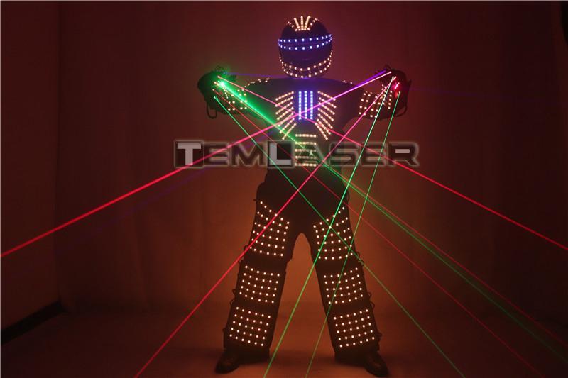 LED Robot Costume Robots Clothes DJ Traje Party Show Glow Suits for ...