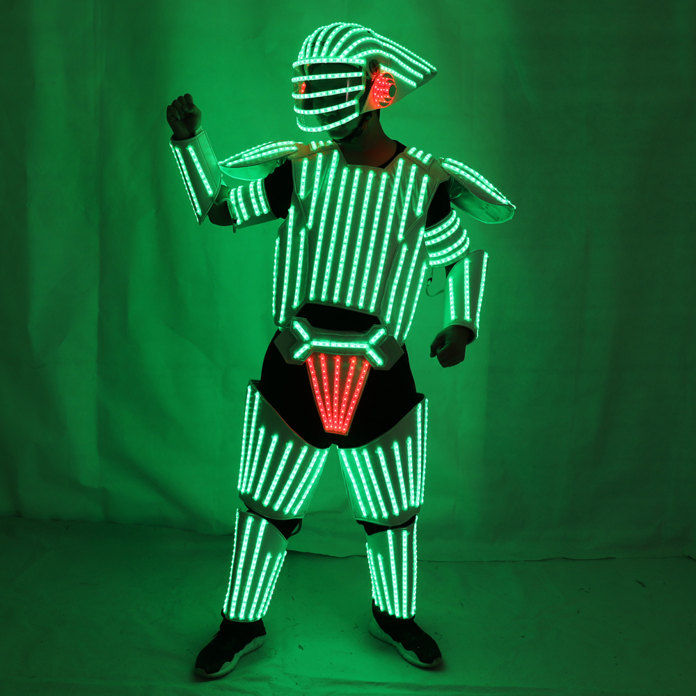 Night Club LED Robot Costumes Clothes LED Suit Lights Luminous Stage ...