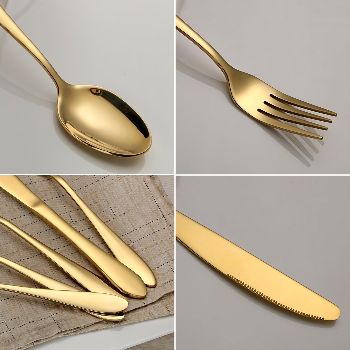 Berglander 108 Golden flatware set