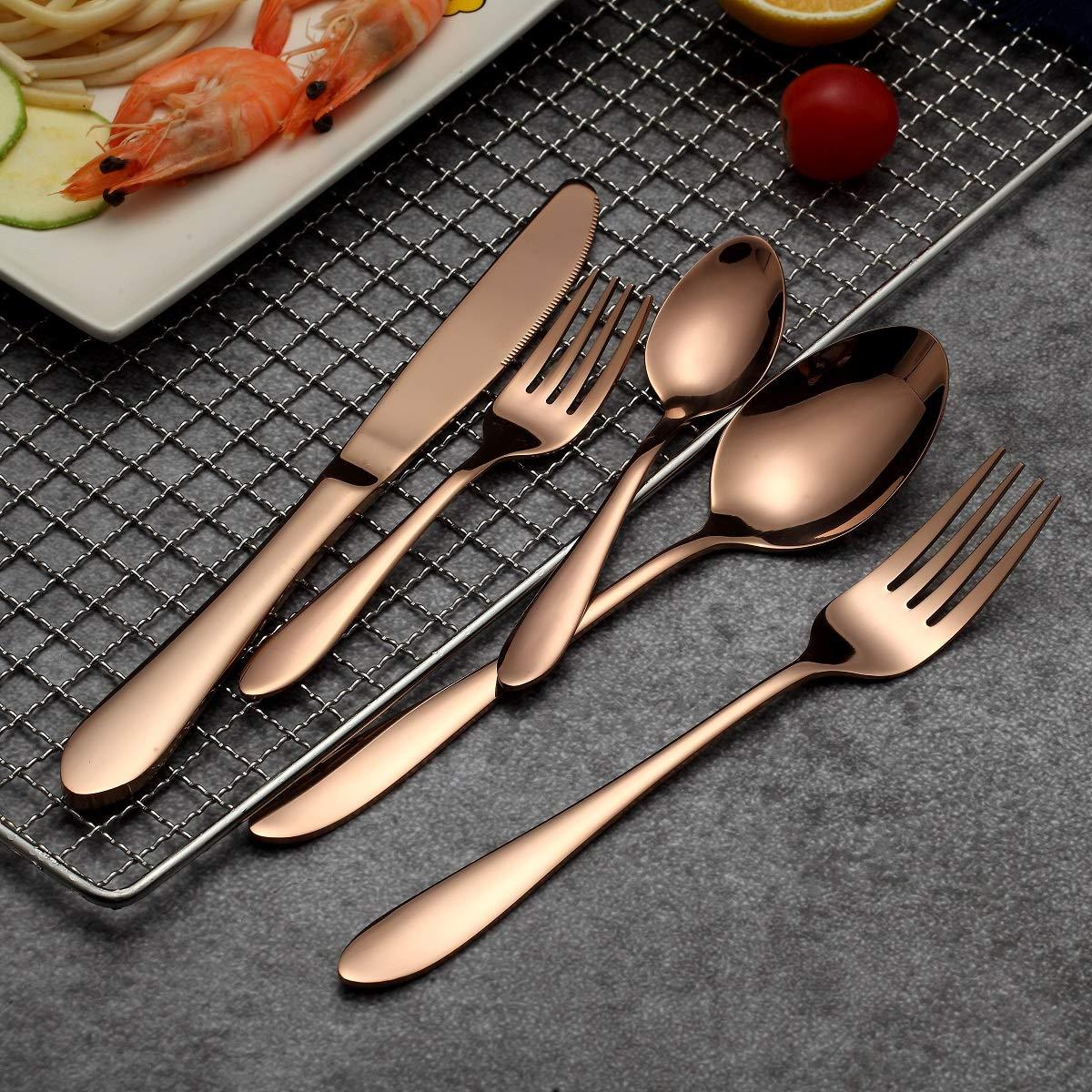 Berglander 108 rose gold flatware set