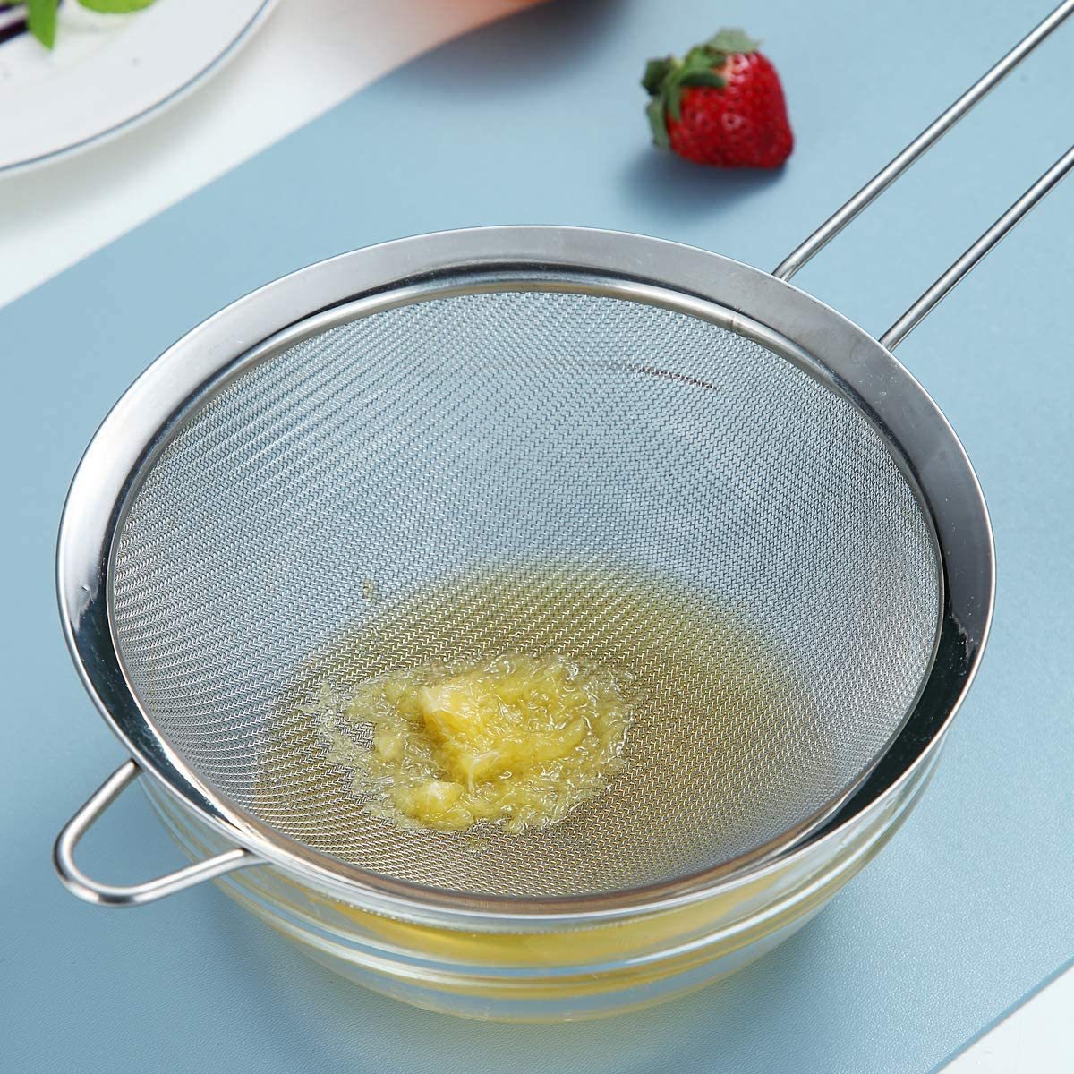 US$ 18.99 - Fine Mesh Strainer 6 Pieces Set,Stasher Sieve Pasta ...