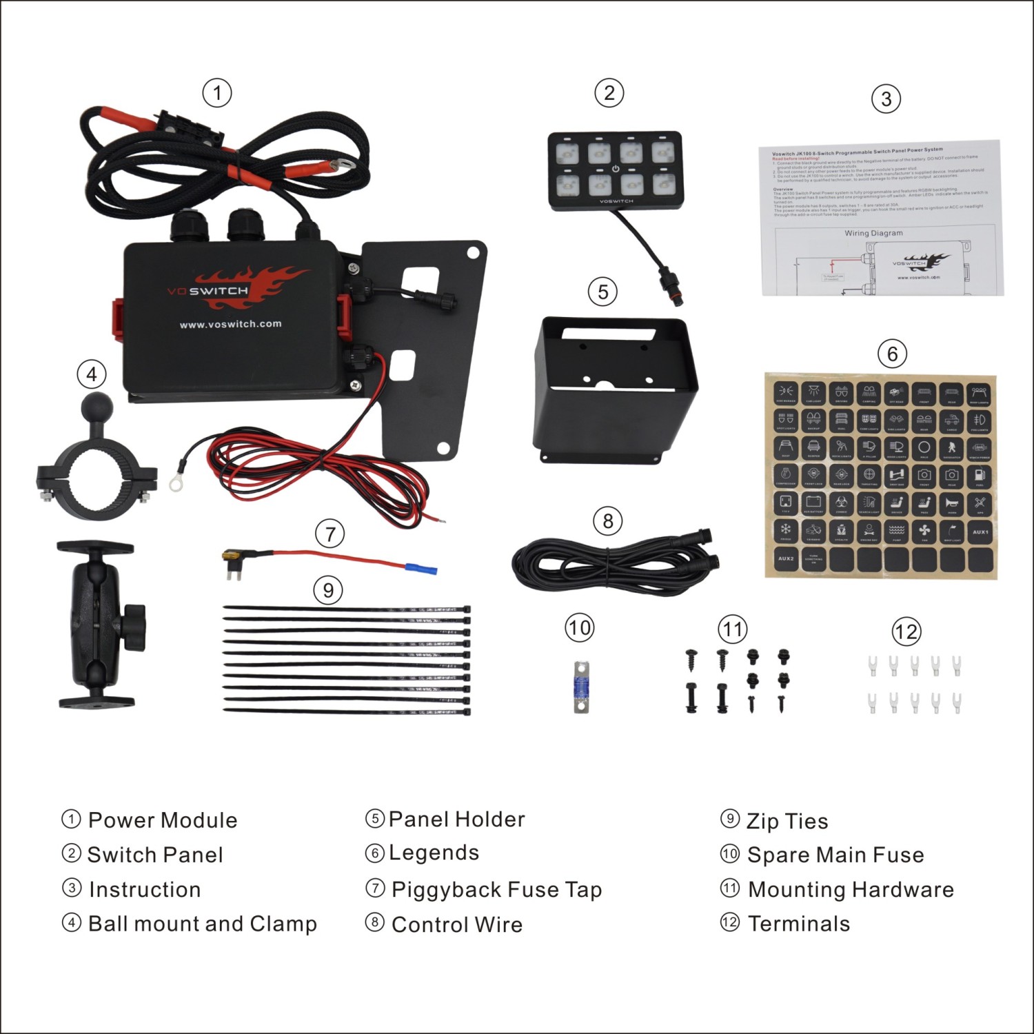 US$ 269.00 - JK100 8 Switch Programmable Control System for Jeep ...