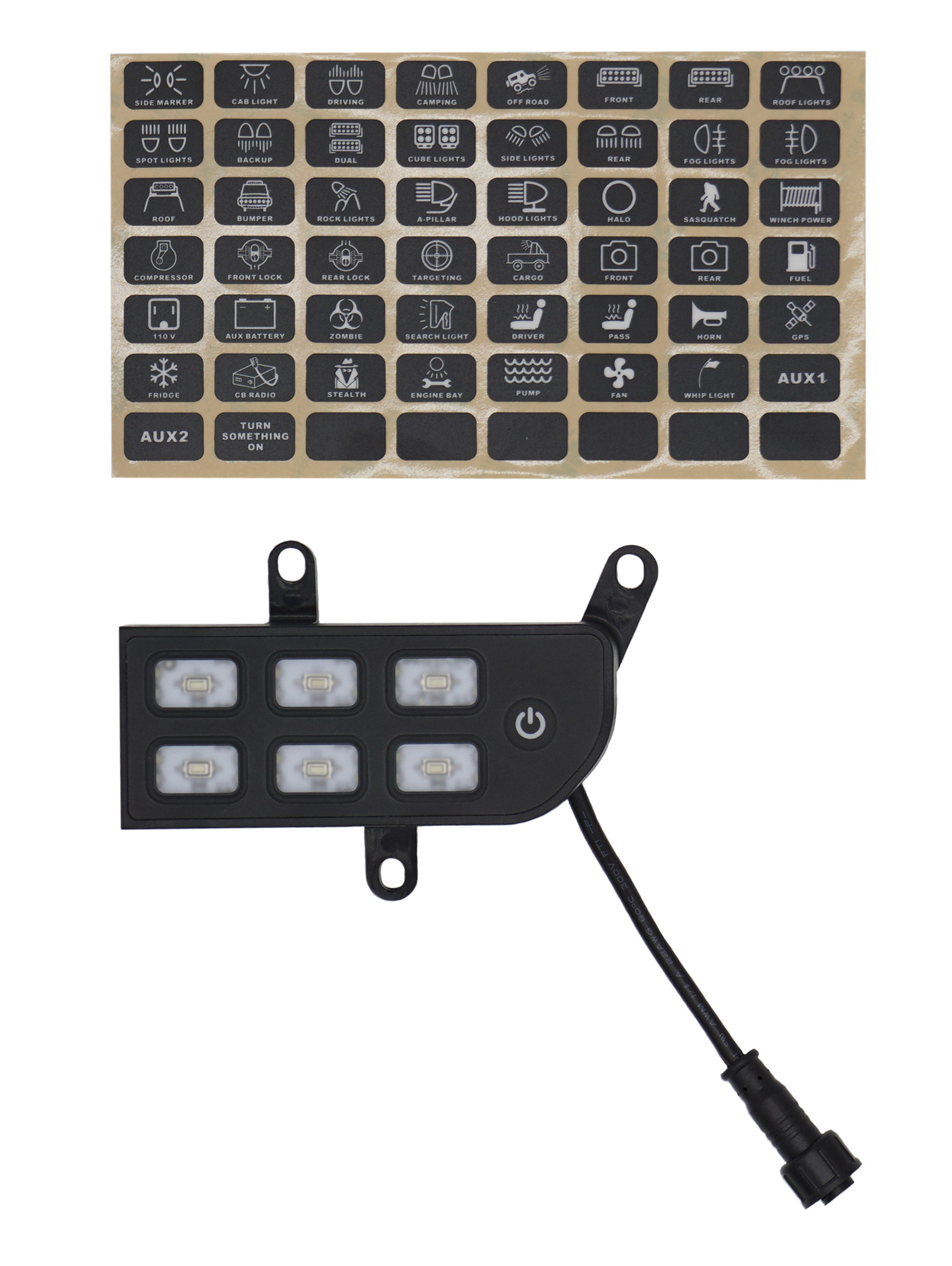 Jeep JL wrangler switch panel