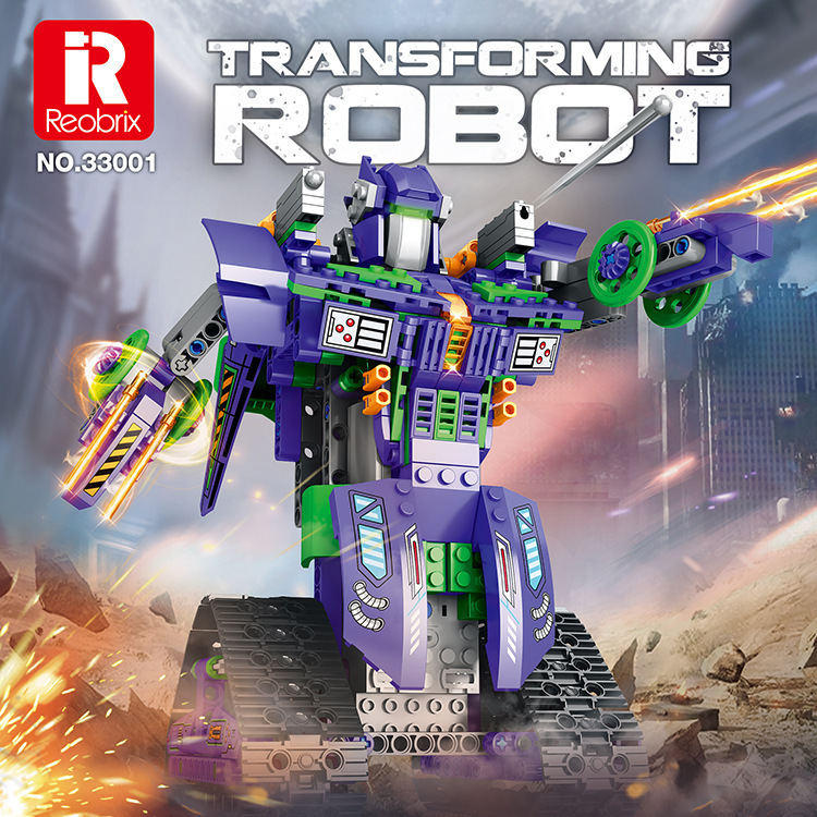 USD 19.20 - Reobrix 33001 Transforming Robot - www.morkmodel.com