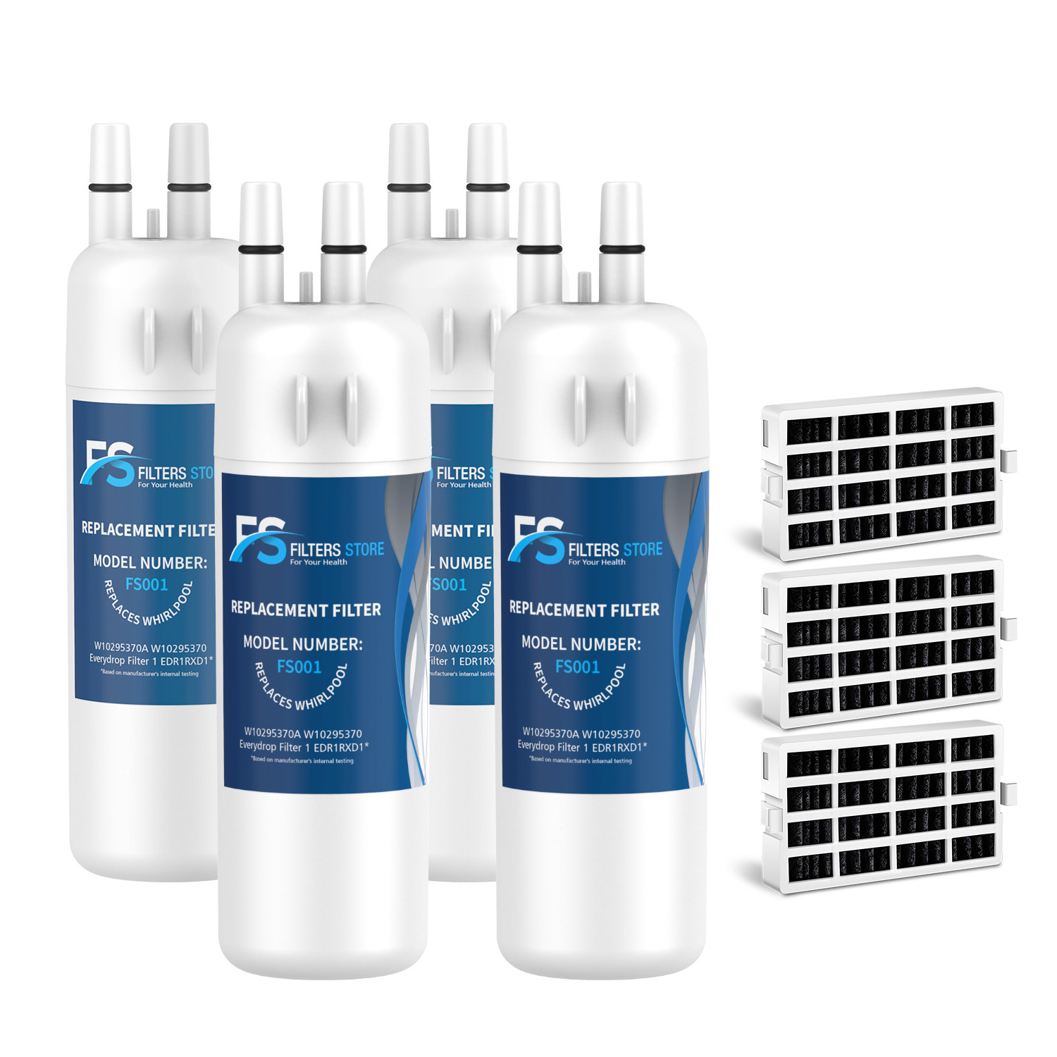 FS 4pk Filter 1, EDR1RXD1, W10295370A with Air filter