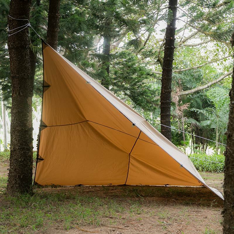 Rhombus TC Tarp Canvas Wolf Den Tarp for Solo Bushcraft and camping ...