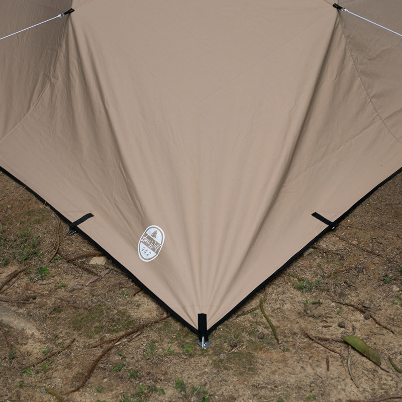 Rhombus TC Tarp Canvas Wolf Den Tarp for Solo Bushcraft and camping Lonewolf902