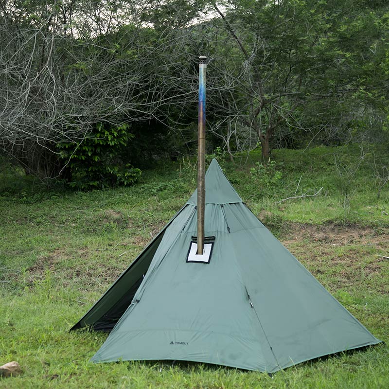 POMOLY HUSSAR Lightweight Tent with Wood Stove Jack POMOLY HUSSAR Lightweight Tent with Wood Stove Jack