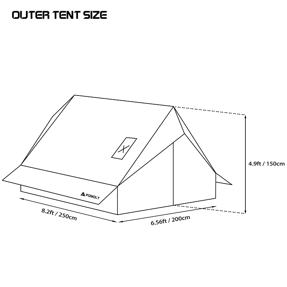 Camping Fort Tent | POMOLY Chalet 70 Pro | Best Shelter Hot Camping Fort Tent | POMOLY Chalet 70 Pro | Best Shelter Hot
