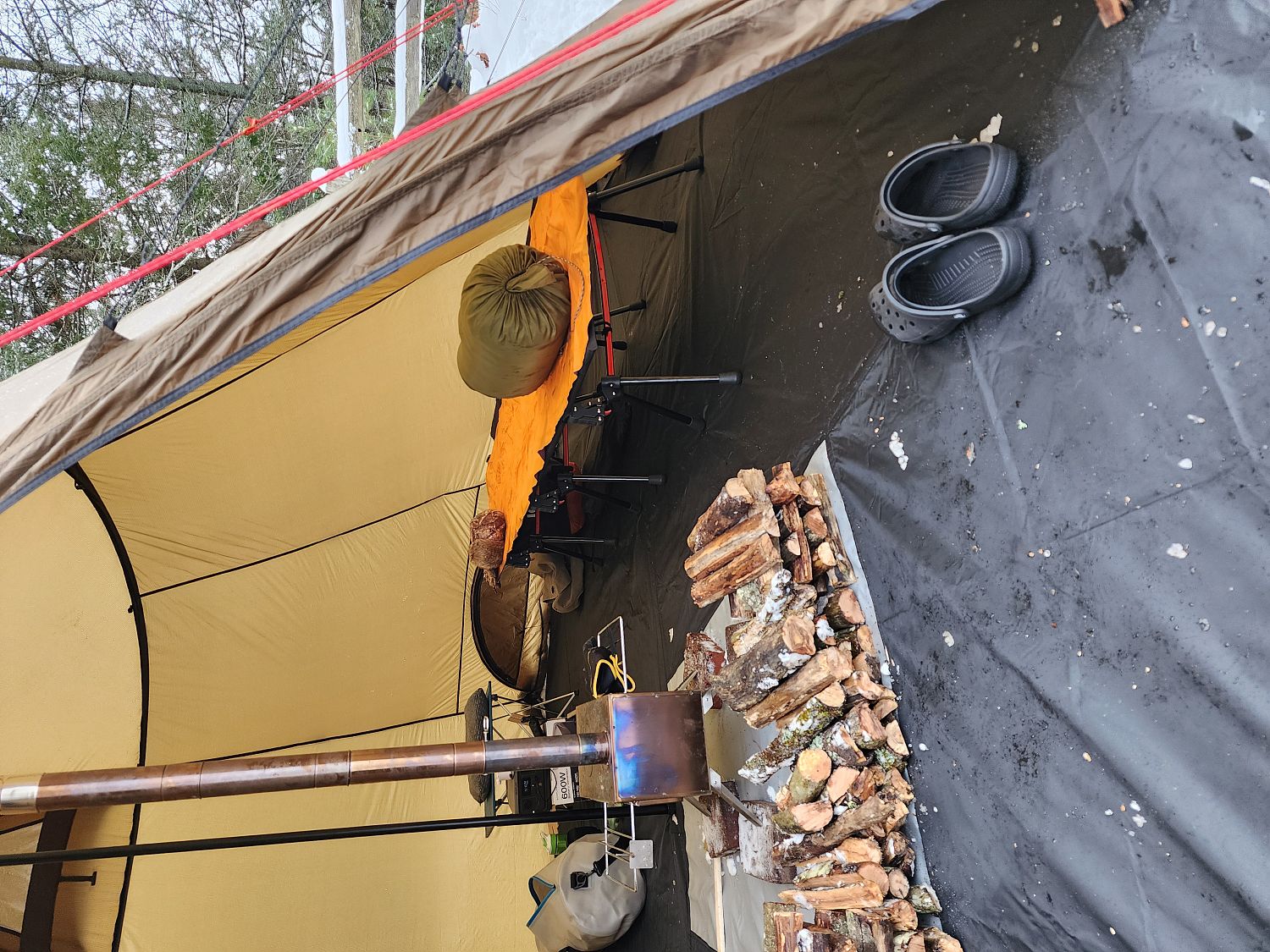 Circle Tent for Camping | POMOLY Circle 6 Hot Tent Bell Tent with Stove ...