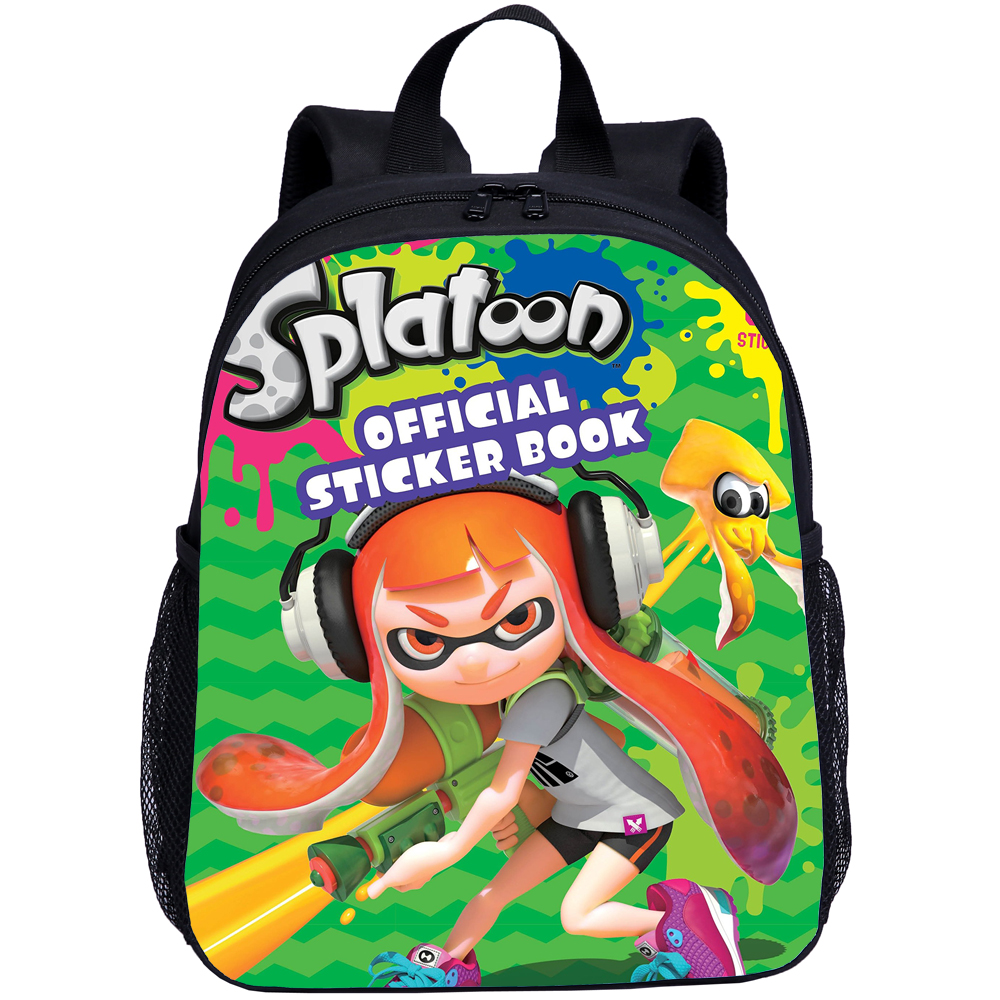 Game Splatoon 3D Printing Toddler School Bag Kids Preschool Mini Backpack