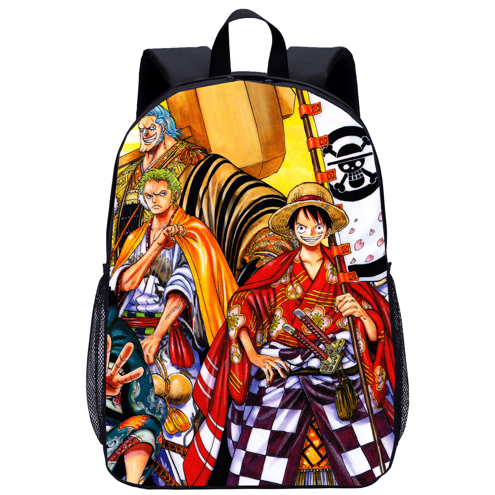 ONE PIECE School Bag Monkey D. Luffy Student Backpack For Kids
