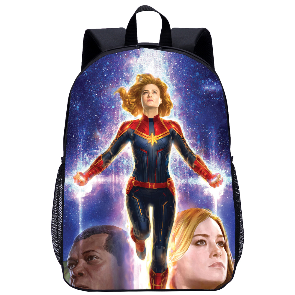 Captain Marvel Backpack Large Capacity School Student Daypack For Children