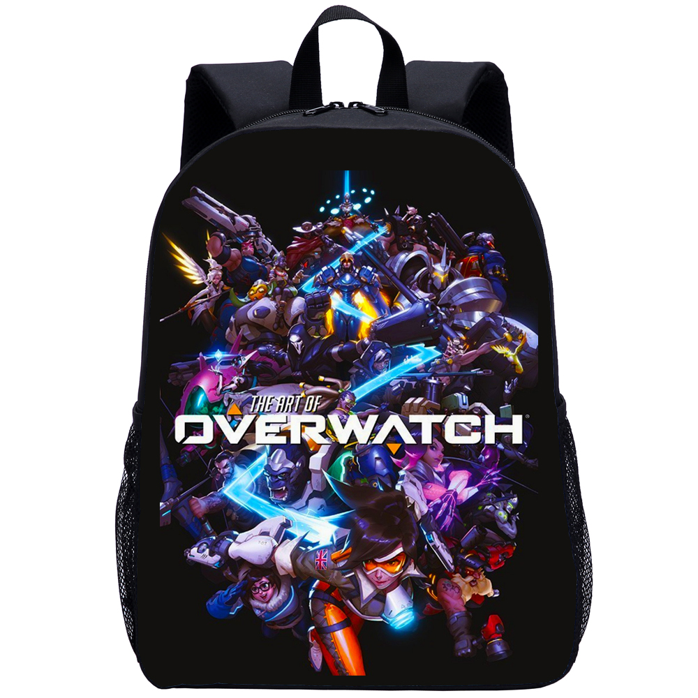 Overwatch Backpack 15 Inch School Student Book Bag For Kids
