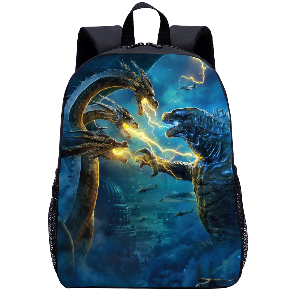 Godzilla Backpack Bag Moive Image Print School Daypack For Kids