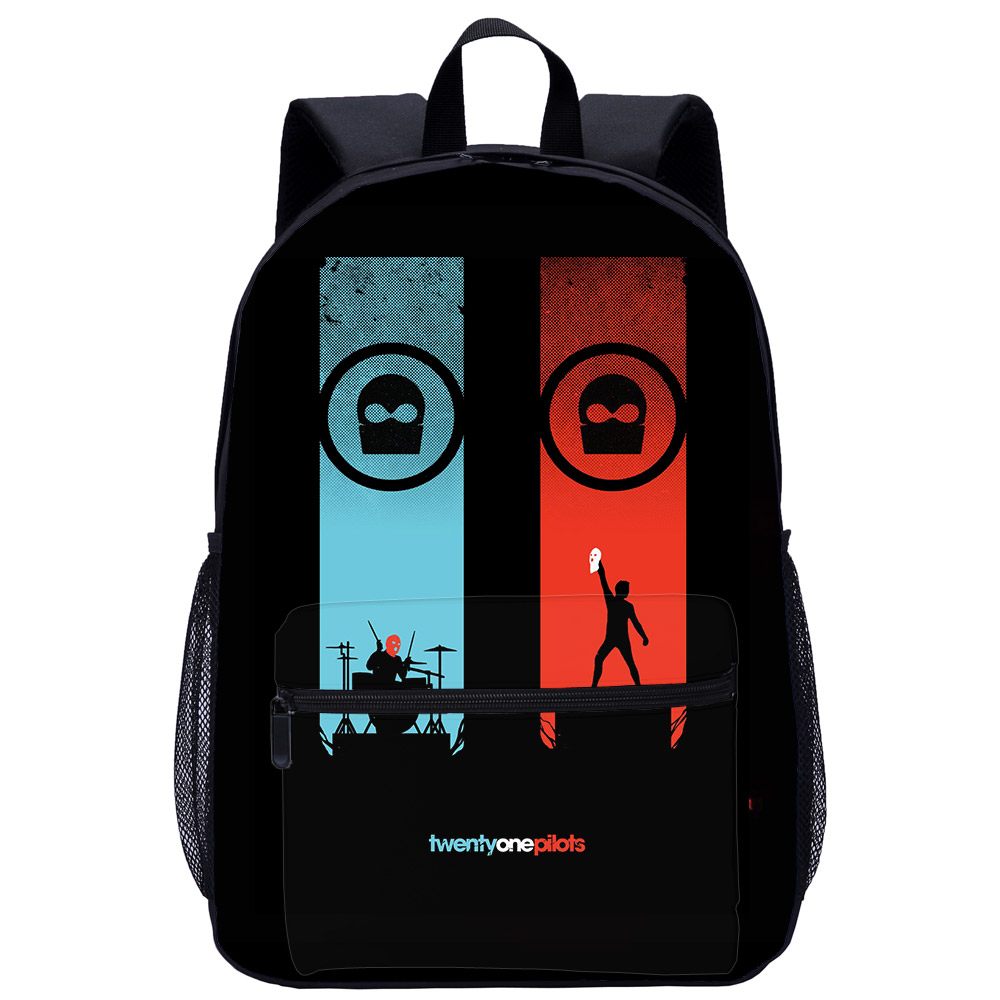 Twenty One Pilots Backpack Popular Star Team Student Book Bag Best Gift
