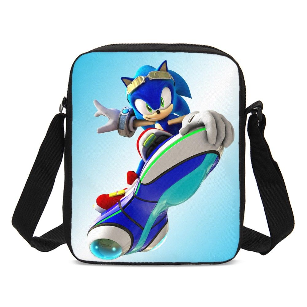 Sonic the Hedgehog Messenger Bag Anime Cartoon Children Cute Crossbody Bag