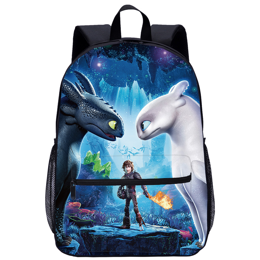 How to Train Your Dragon School Backpack Cartoon Style School Book Bag ...