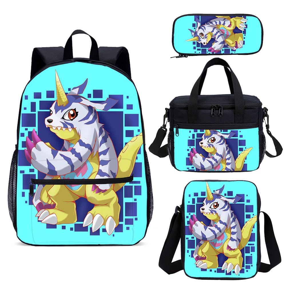 Wholesale 4 PCS School Bag Set Digimon Digital Monster Cartoon Backpack ...