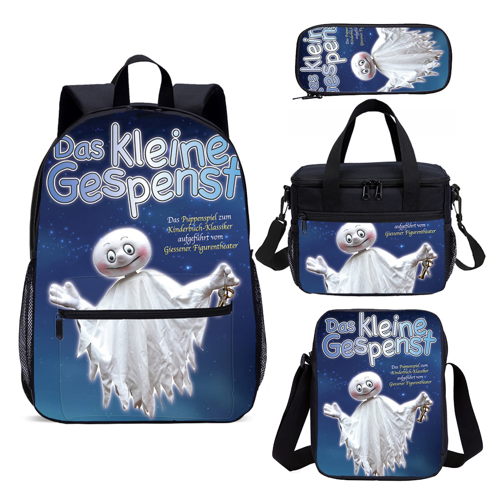 Wholesale The Little Ghost Backpack Set 4 PCS Cartoon Chil School Bag ...