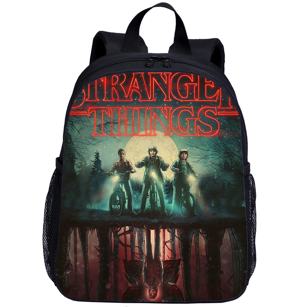 Stranger Things Print Kawaii Toddler Backpack Cartoon Style Little Baby ...