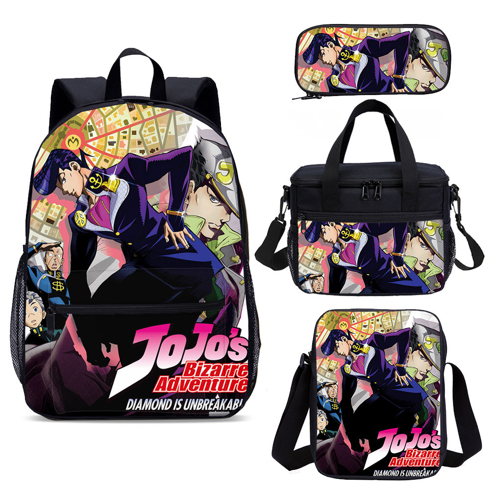 Wholesale Jojo Bizarre Adventure Backpack Set 4 PCS Cartoon Child ...