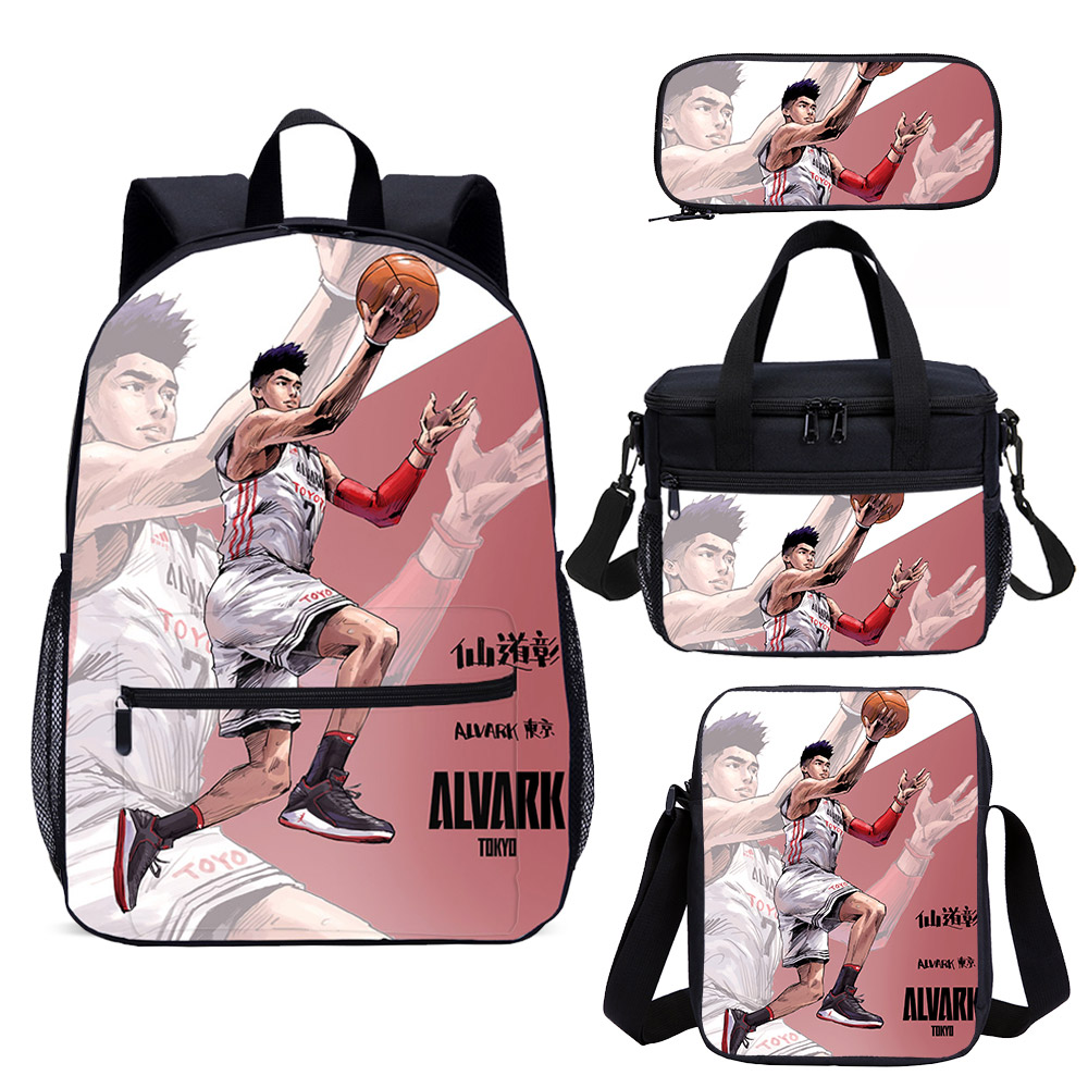 Wholesale Slam Dunk Backpack Set 4 PCS Cartoon Child School Bag With ...