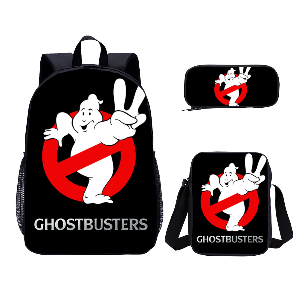 Wholesale 3 PCS School Bag Ghost Busters School Backpack Set Back To ...