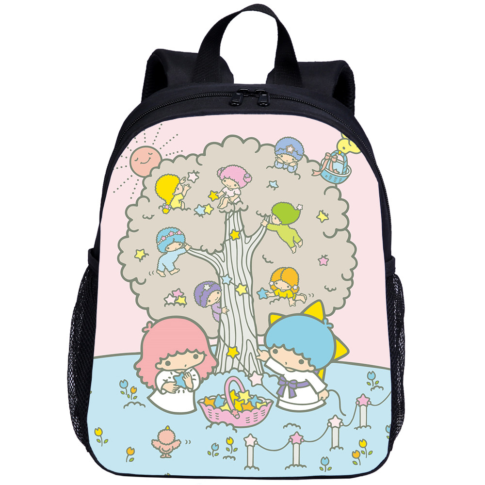 Cute Little Twins Star Toddler Backpack Cartoon Style Little Baby ...