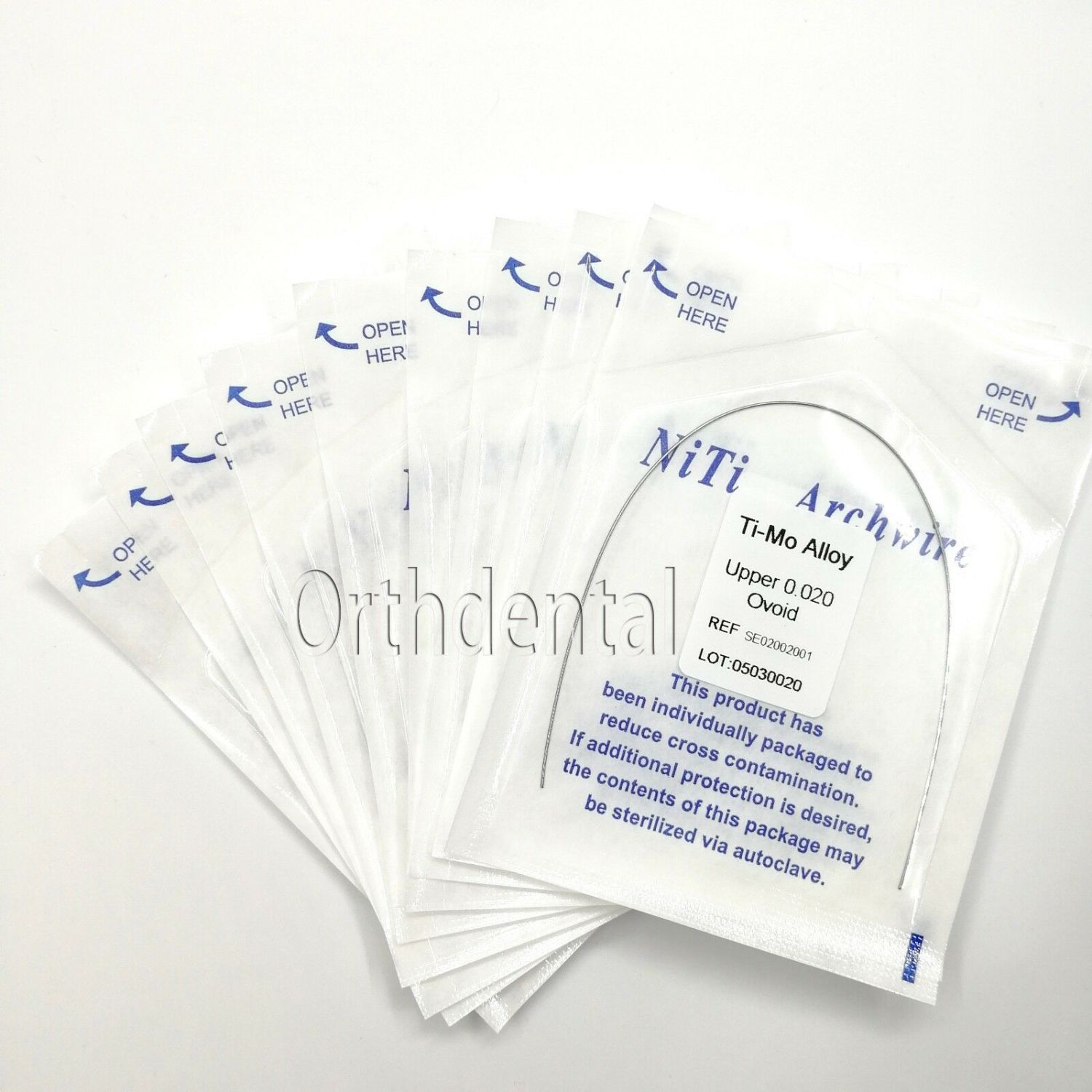 10Pack Dental Orthodontic TMA Beta Ti-Mo Alloy Round/Rectangular Arch ...