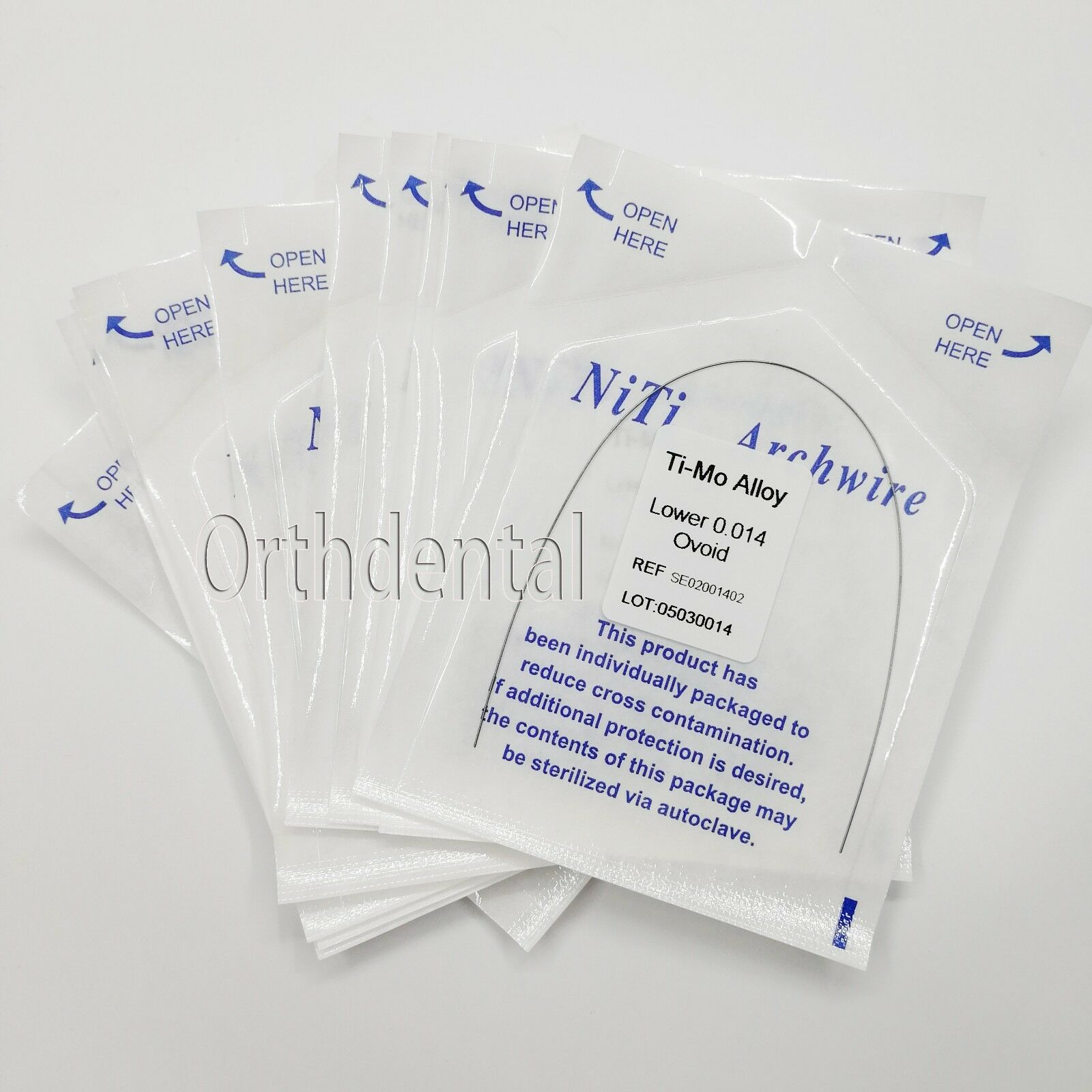 10Pack Dental Orthodontic TMA Beta Ti-Mo Alloy Round/Rectangular Arch ...