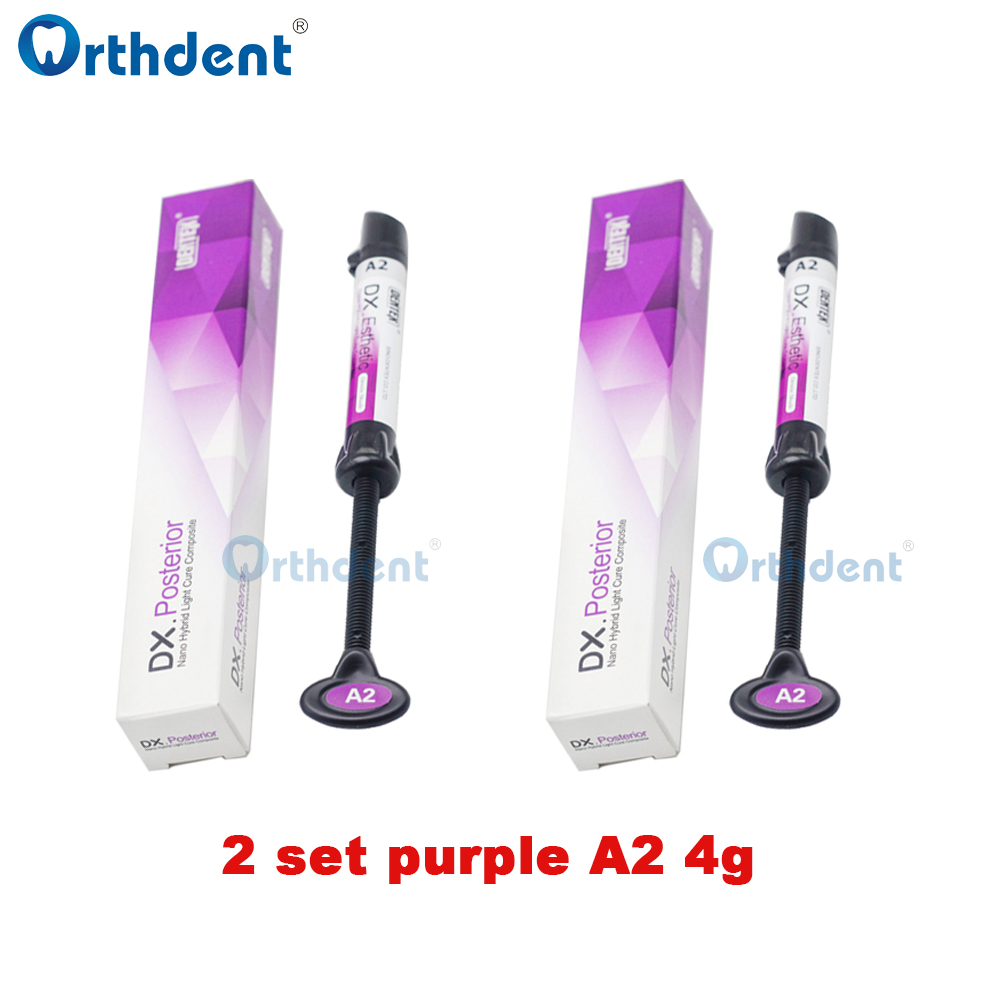 2PCS DX Shade A2 Dental Material Esthetic Anterior/Posterior Composite ...