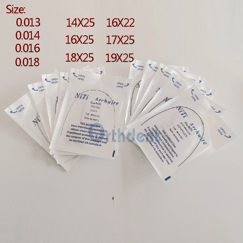 10Pcs Dental Orthodontic Copper Nickel Titanium Arch Wires Cu-Niti ...