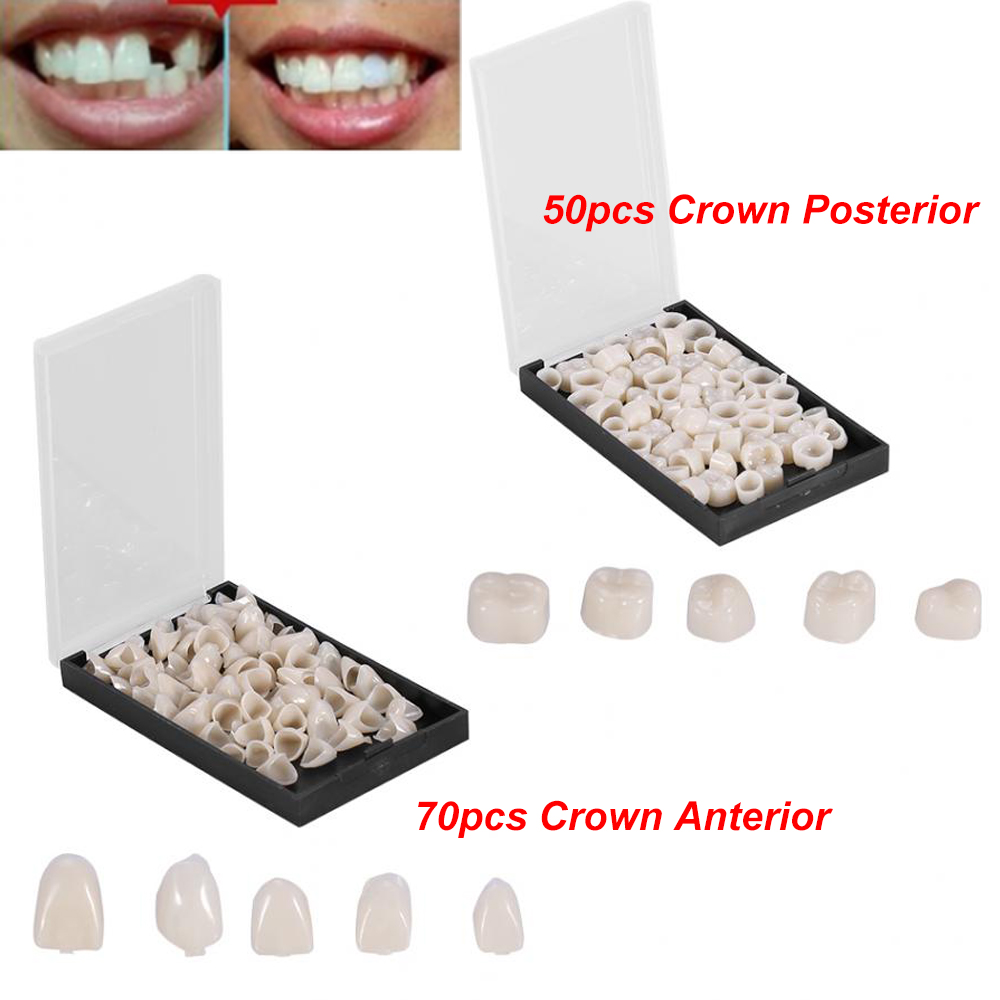 Temporary Porcelain Crown Posterior+Anterior Teeth Caps Molar Resin Dental