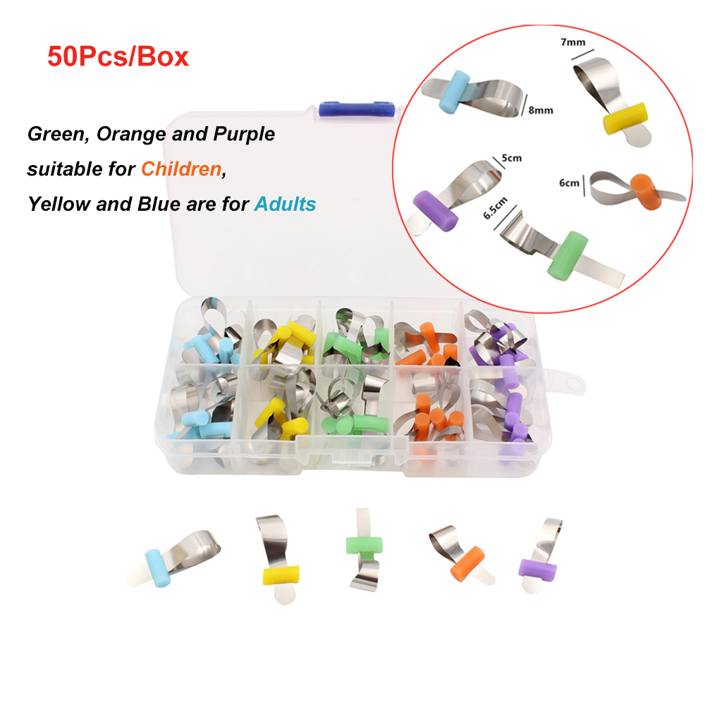 50 Pcs/Set Dental Forming Sheet Matrix Bands Retainerless Automatrix ...