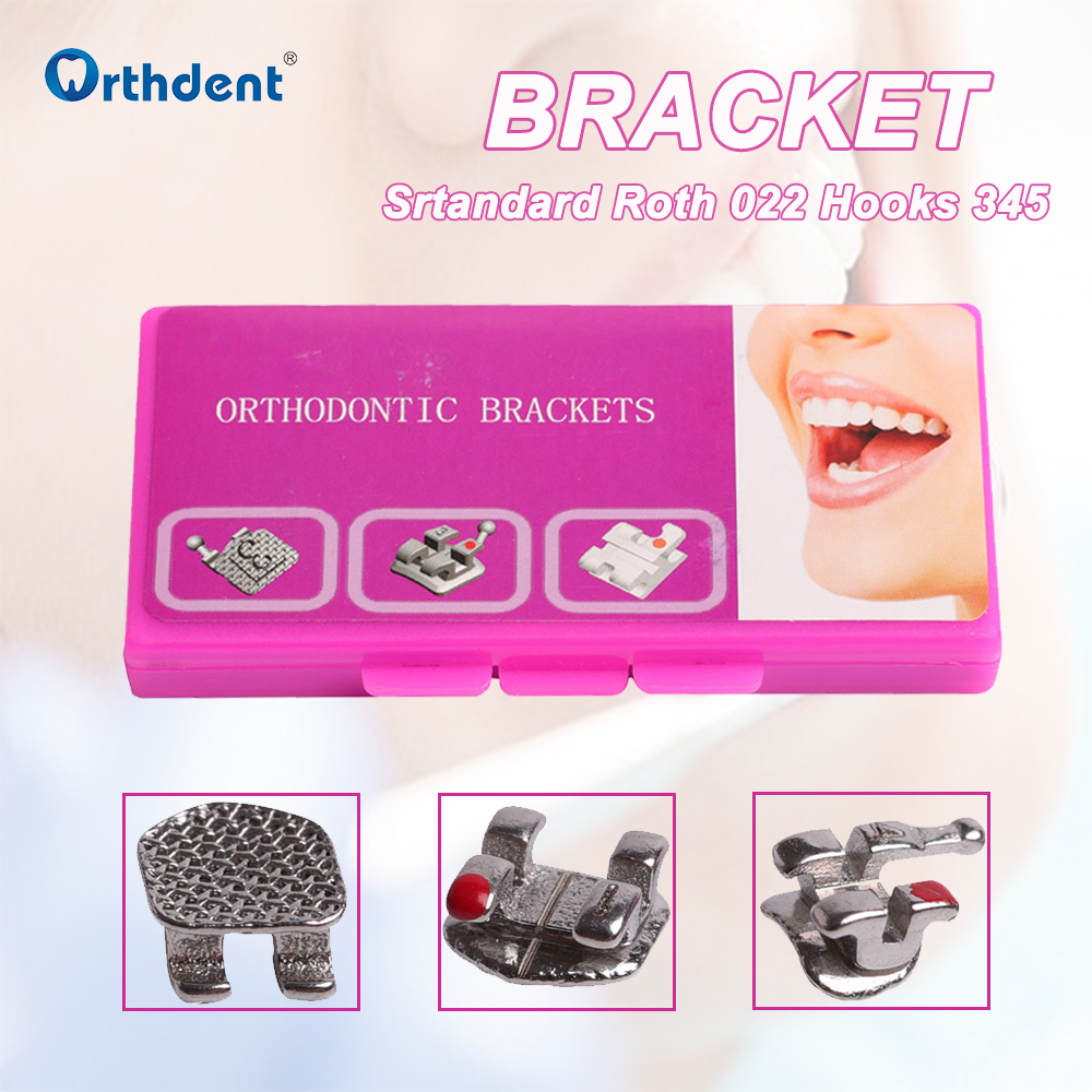 Dental Orthodontic Gemini Metal Brackets Bondable Standard Roth 022 ...