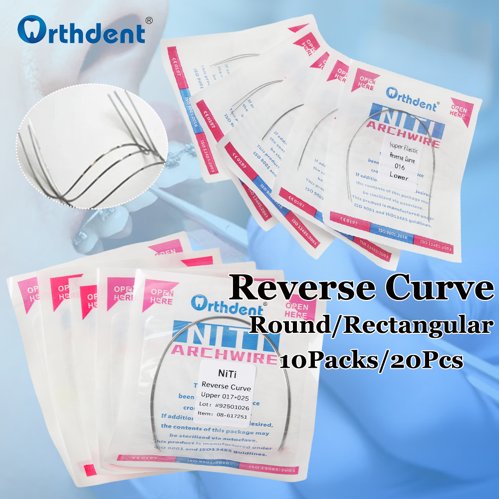 Dental Orthodontic Reverse Curve Archwire Super Elastic Niti Reverse ...