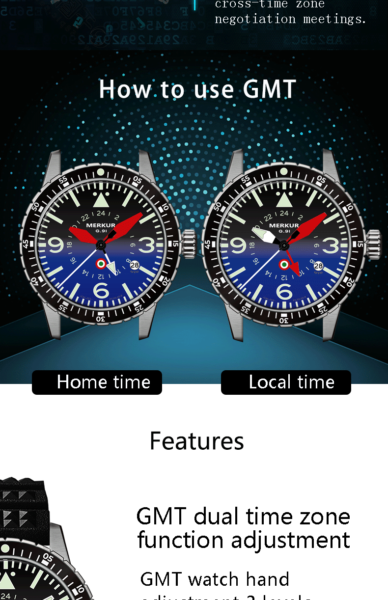A Truly Great Automatic GMT for under $300! Merkur GMT Pilot Review ...