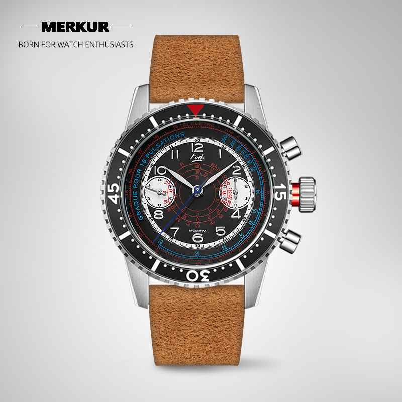 NEW FOD Tachymeter Telemeter Pulsation Mechanical Chronograph 70‘s ...