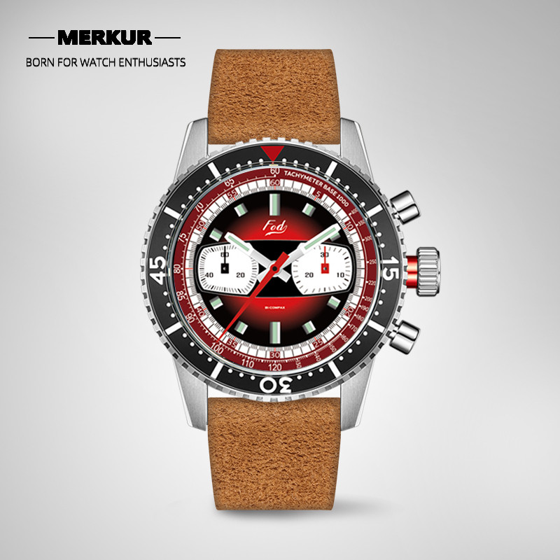 New FOD Racing Mechanical Chronograph 70‘s Retro Rally Style Watch Men ...