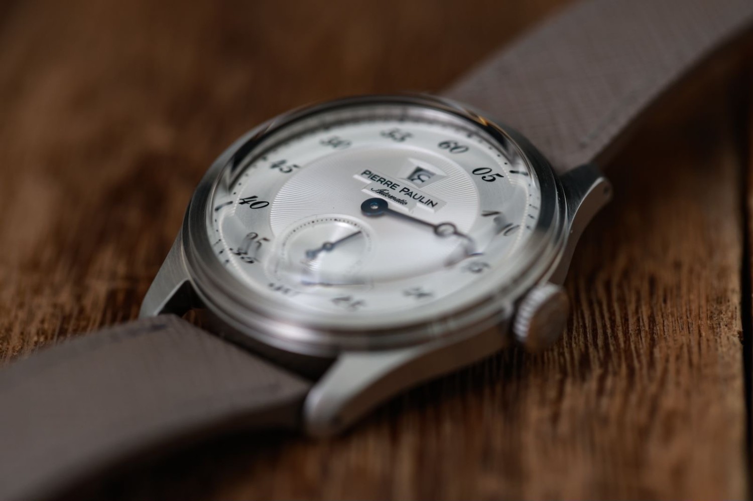 Copy NEW Pierre Paulin Jumping Hour Automatic Seagull St17 mechanical watch steel watch Vintage ...