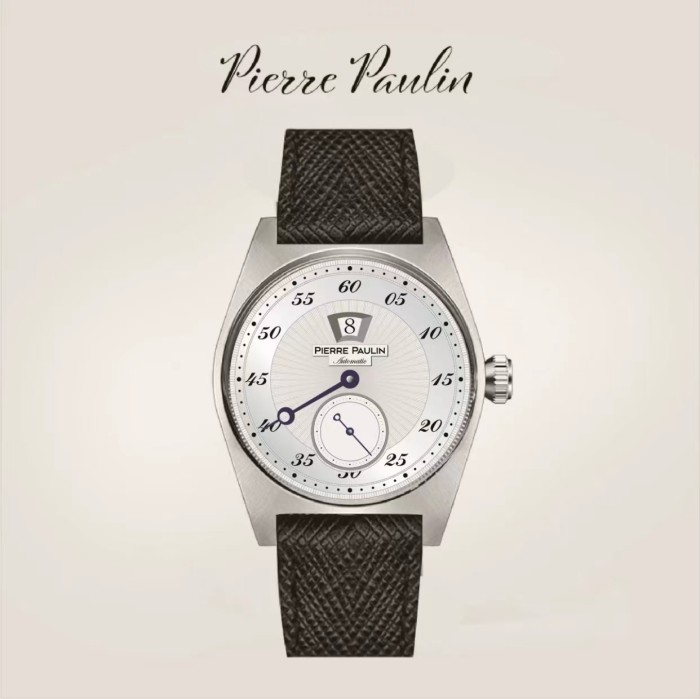 NEW Pierre Paulin Jumping Hour Automatic Seagull St17 mechanical watch steel watch Vintage Date ...