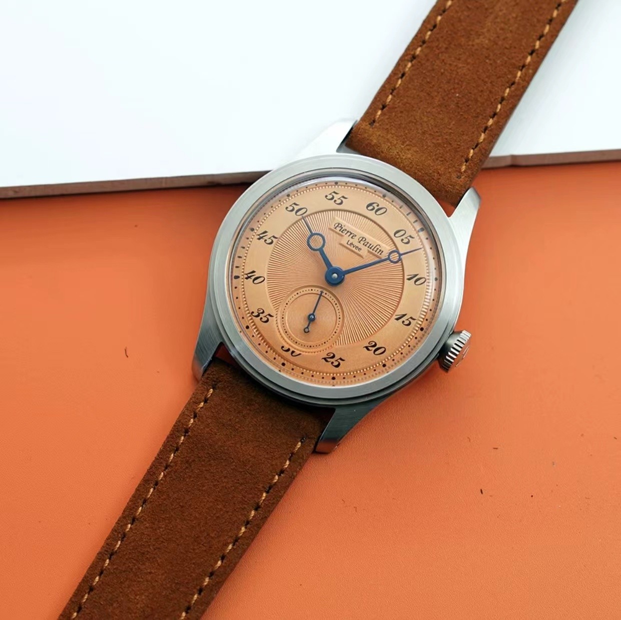 NEW Pierre Paulin Jumping Hour Automatic Seagull St17 mechanical watch steel watch Vintage Date ...