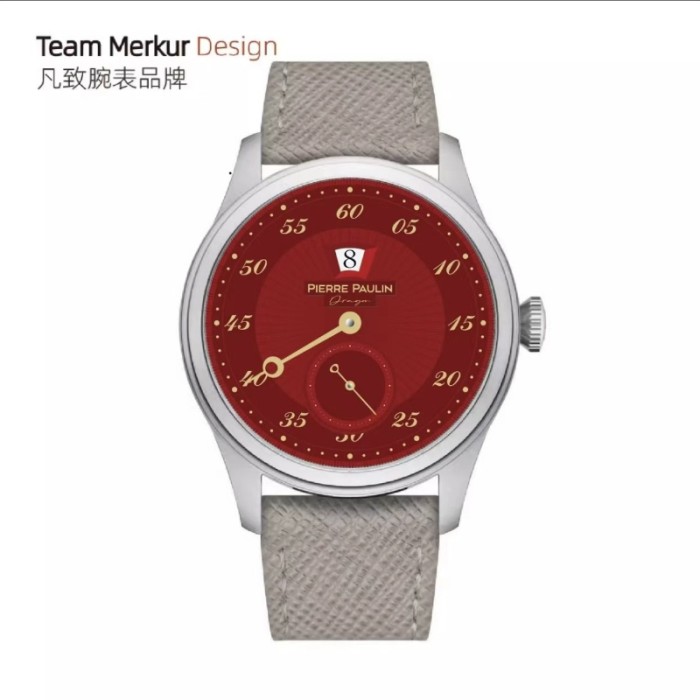 NEW Pierre Paulin Jumping Hour Automatic Seagull St17 mechanical watch steel watch Vintage Date ...