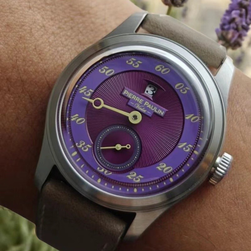 NEW Pierre Paulin Jumping Hour Automatic Seagull St17 mechanical watch steel watch Vintage Date ...