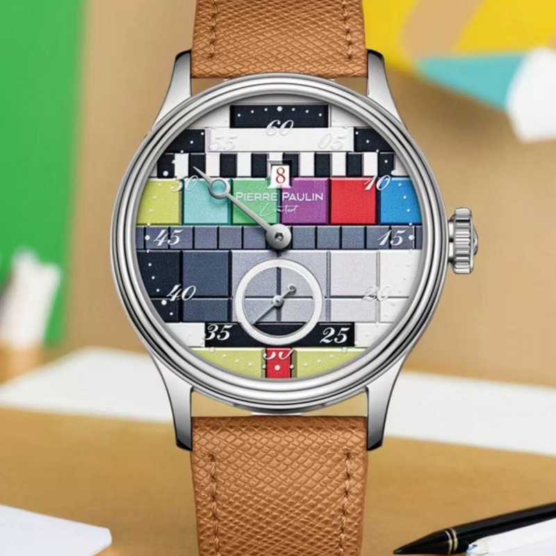 Jumping time automatic mechanical sapphire watch for men