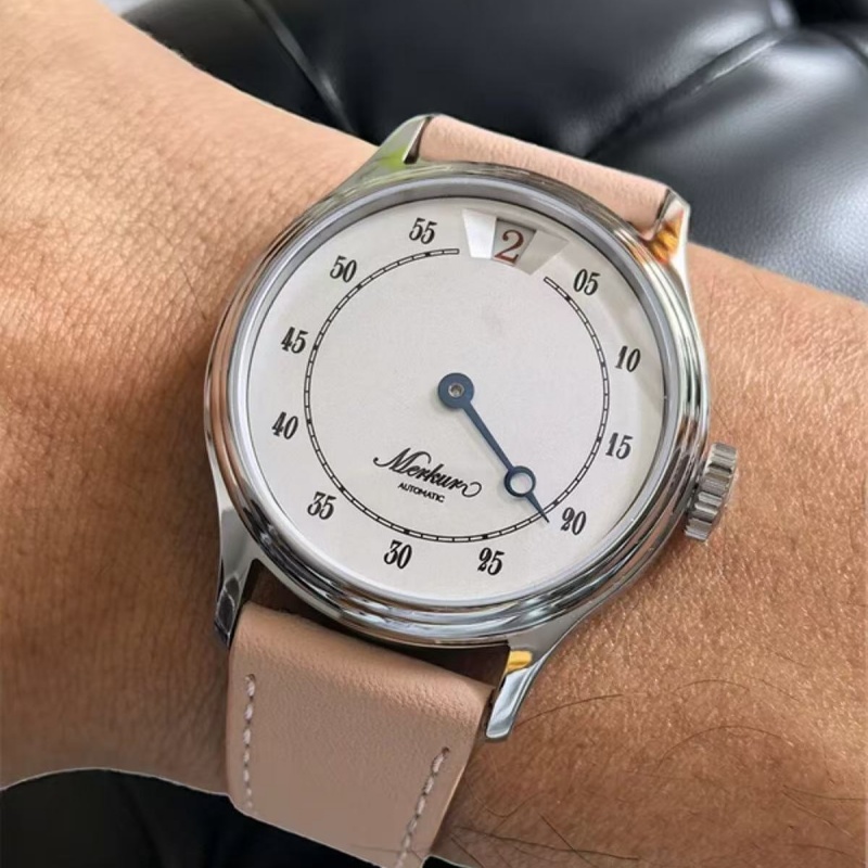 Jumping time automatic mechanical sapphire watch for men