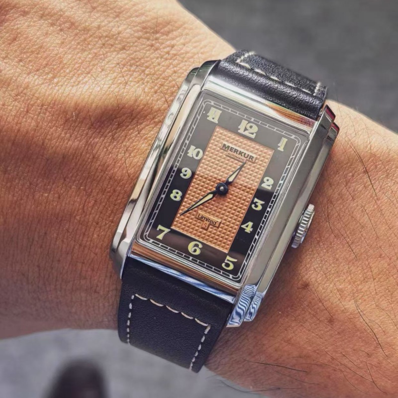 Square watch sapphire formal automatic mechanical movement