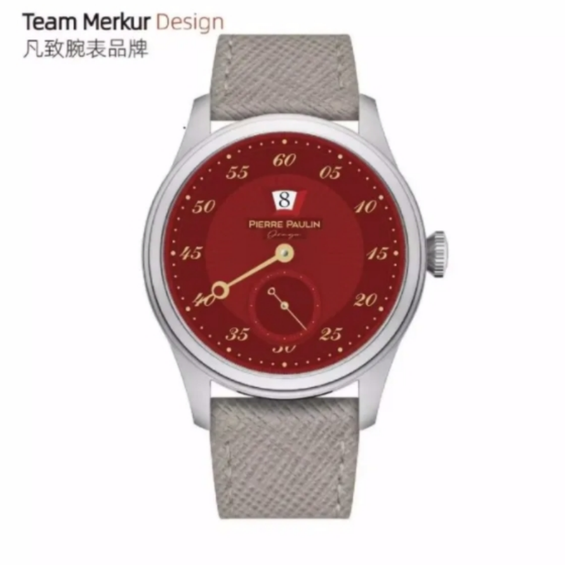 NEW Pierre Paulin Jumping Hour Automatic Seagull St17 mechanical watch steel watch Vintage Date ...